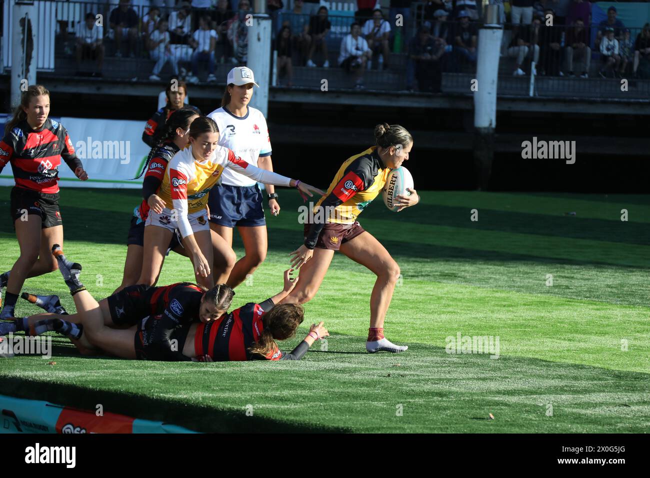 Sydney, Australia. 12th April 2024. The BSc Aqua Rugby Festival on a ...