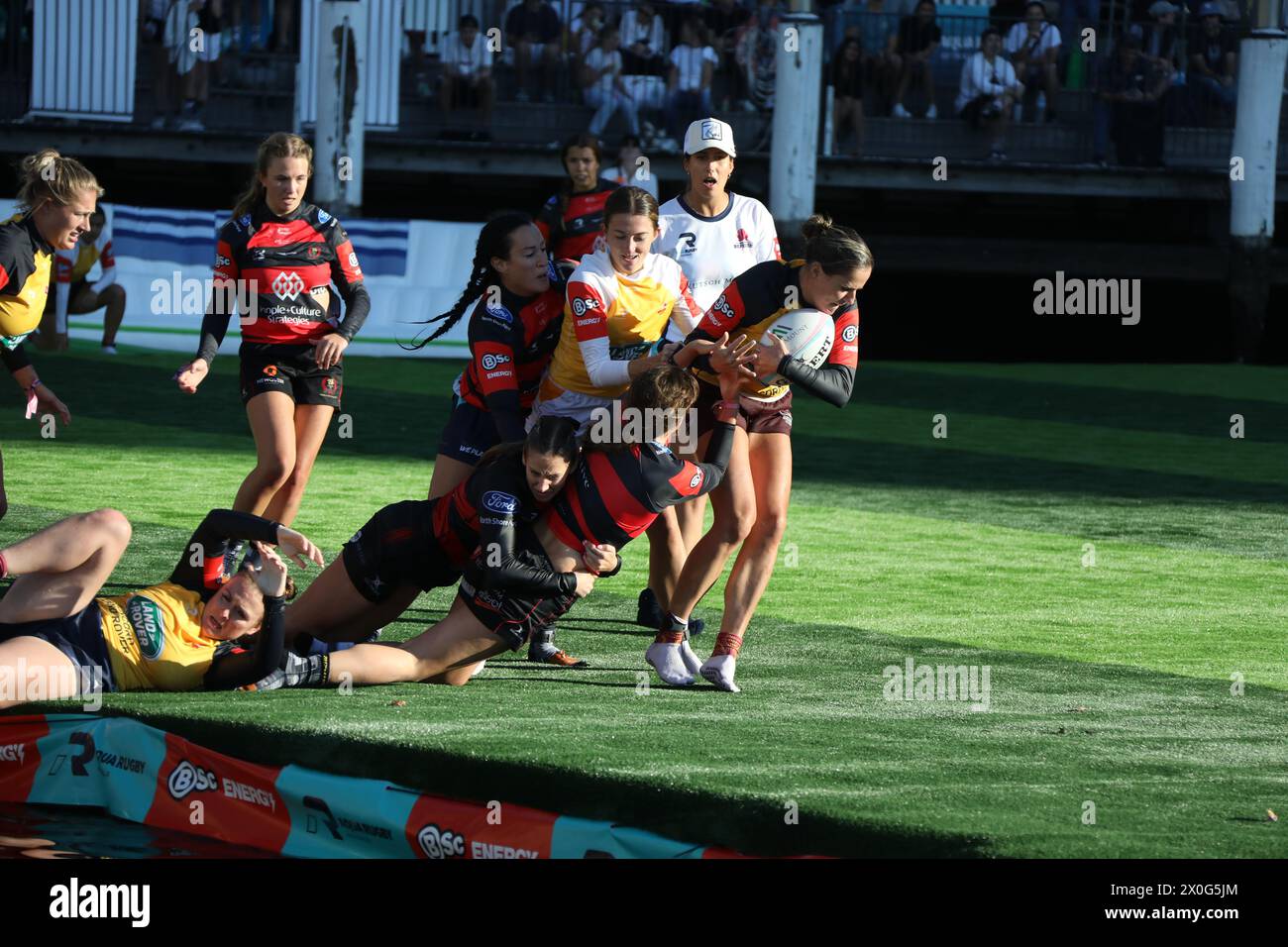 Sydney, Australia. 12th April 2024. The BSc Aqua Rugby Festival on a ...
