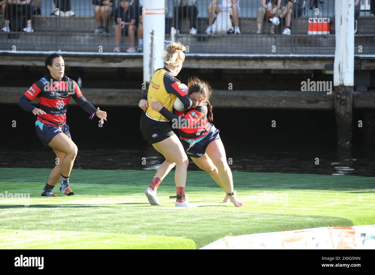 Sydney, Australia. 12th April 2024. The BSc Aqua Rugby Festival on a ...