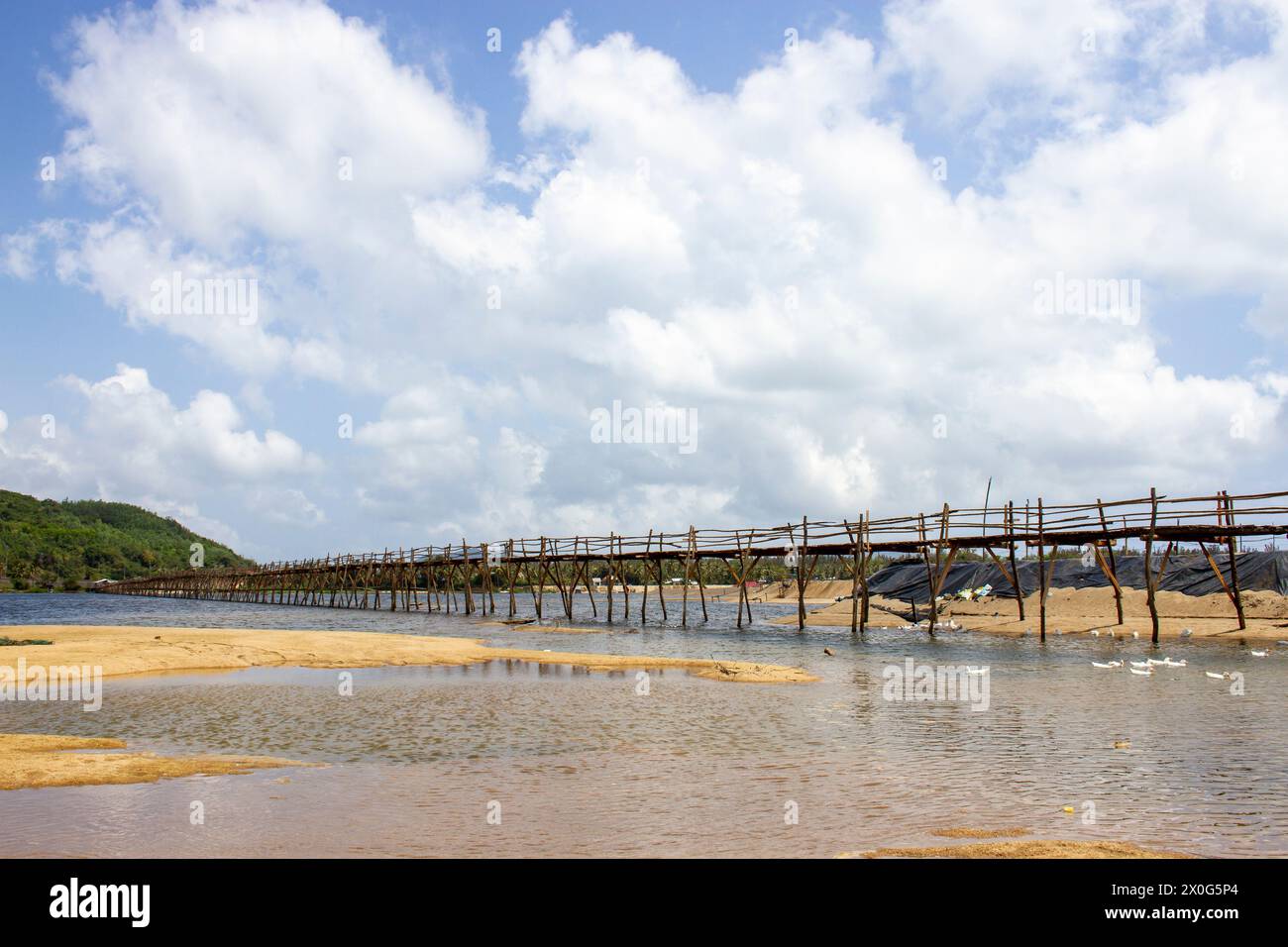 Ong Cop Wooden Bridge In Phu Yen Province, Vietnam. This Bridge Is ...
