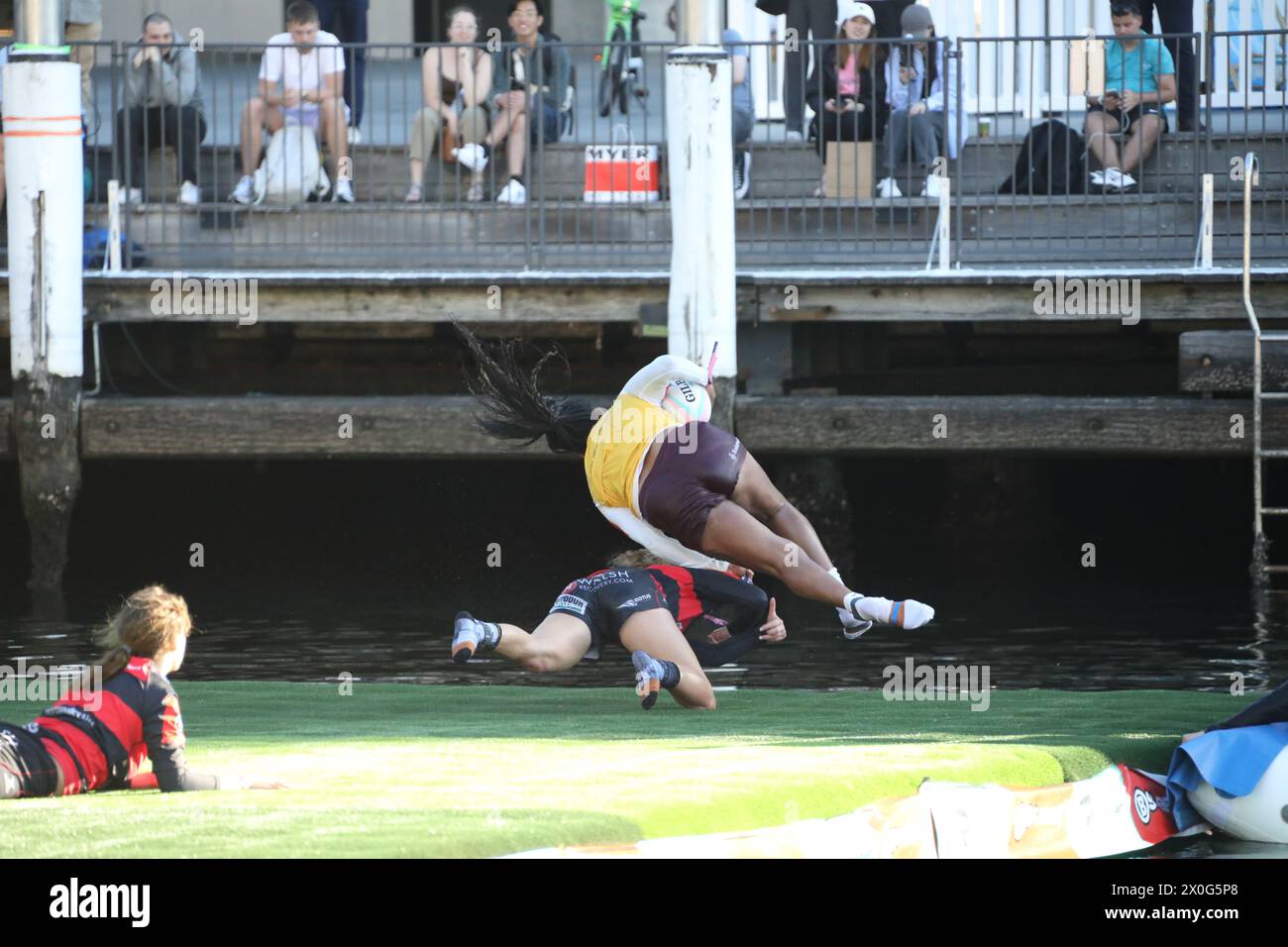 Sydney, Australia. 12th April 2024. The BSc Aqua Rugby Festival on a ...