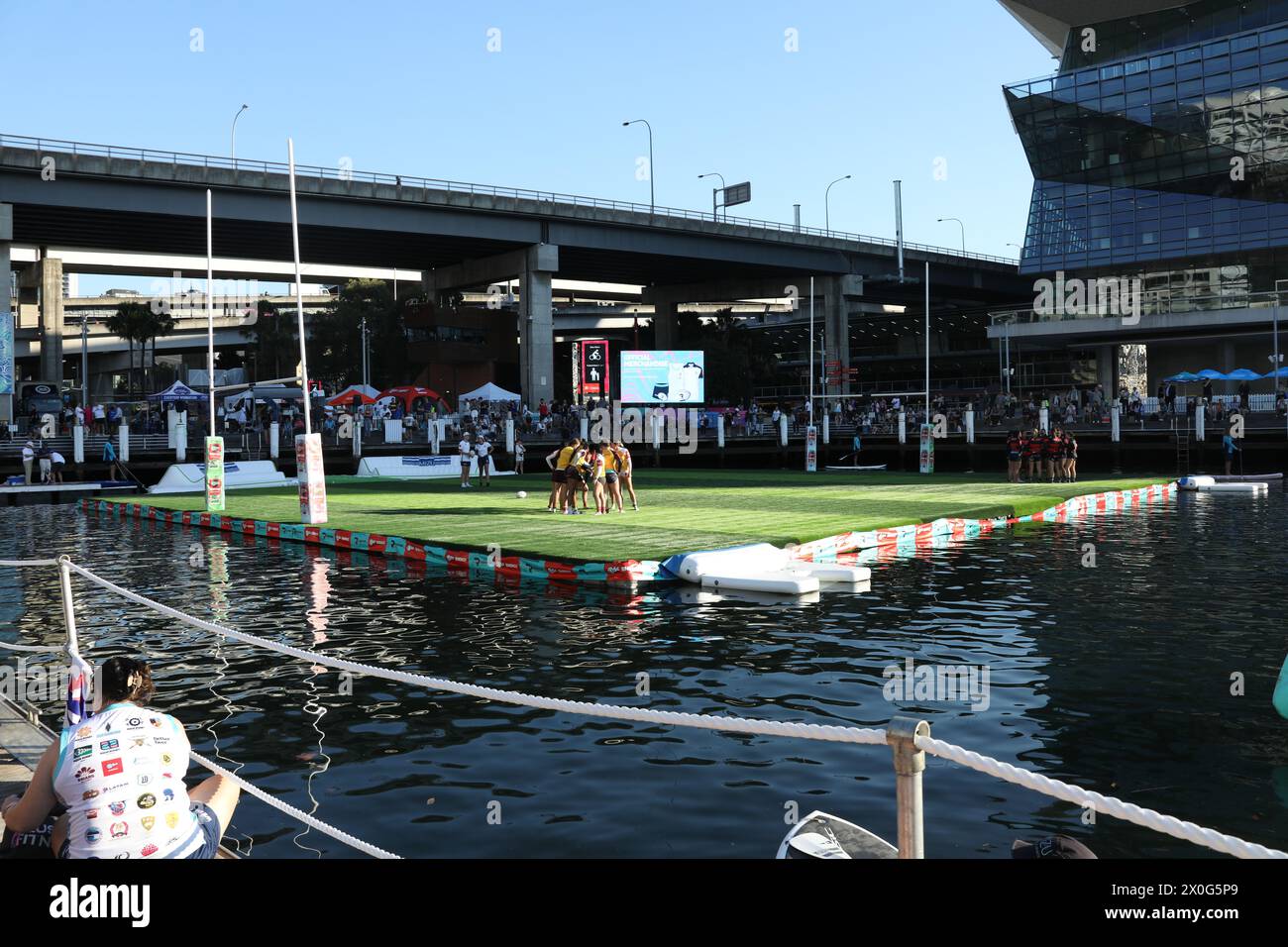 Sydney, Australia. 12th April 2024. The BSc Aqua Rugby Festival on a ...
