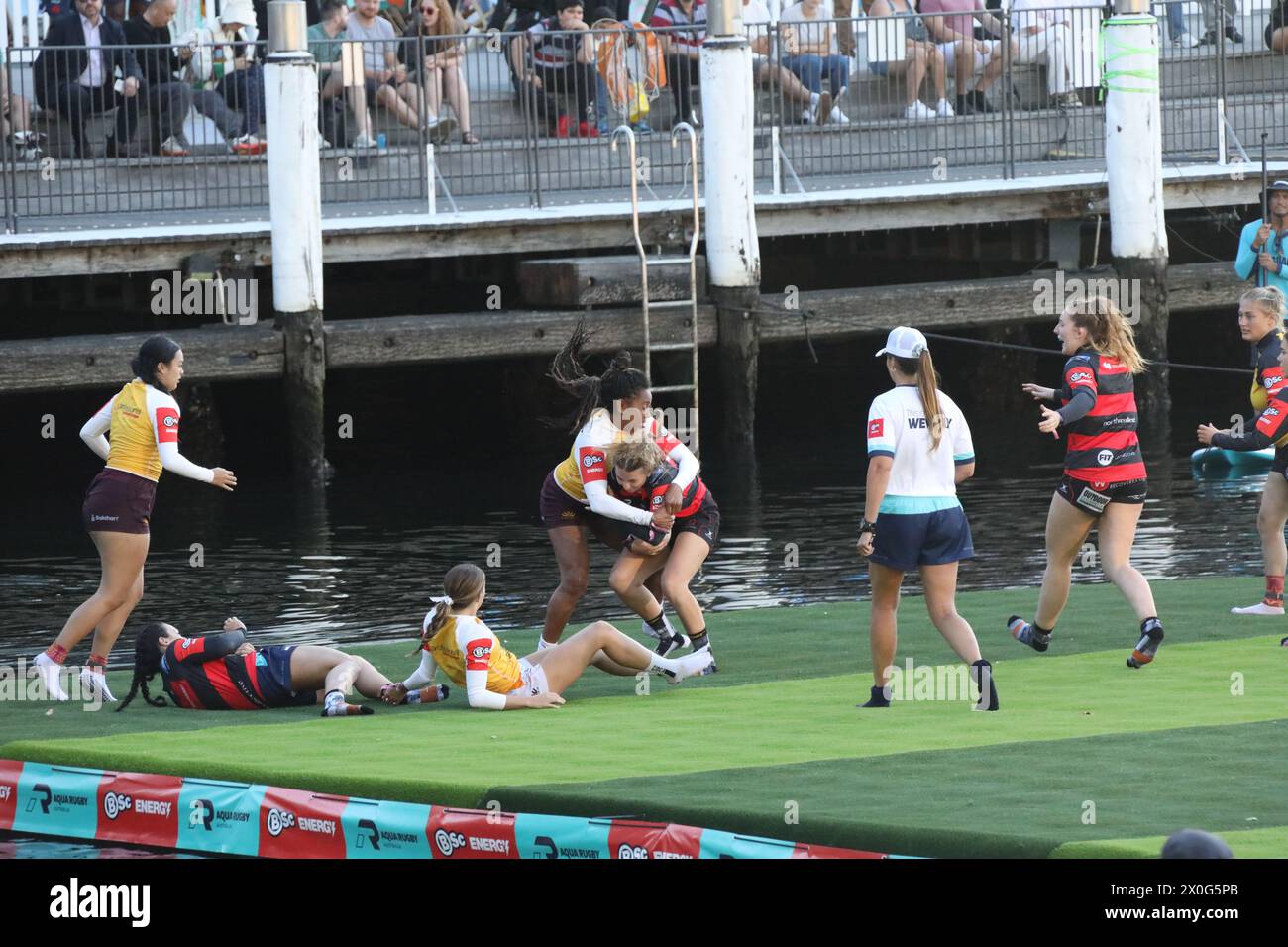 Sydney, Australia. 12th April 2024. The BSc Aqua Rugby Festival on a ...