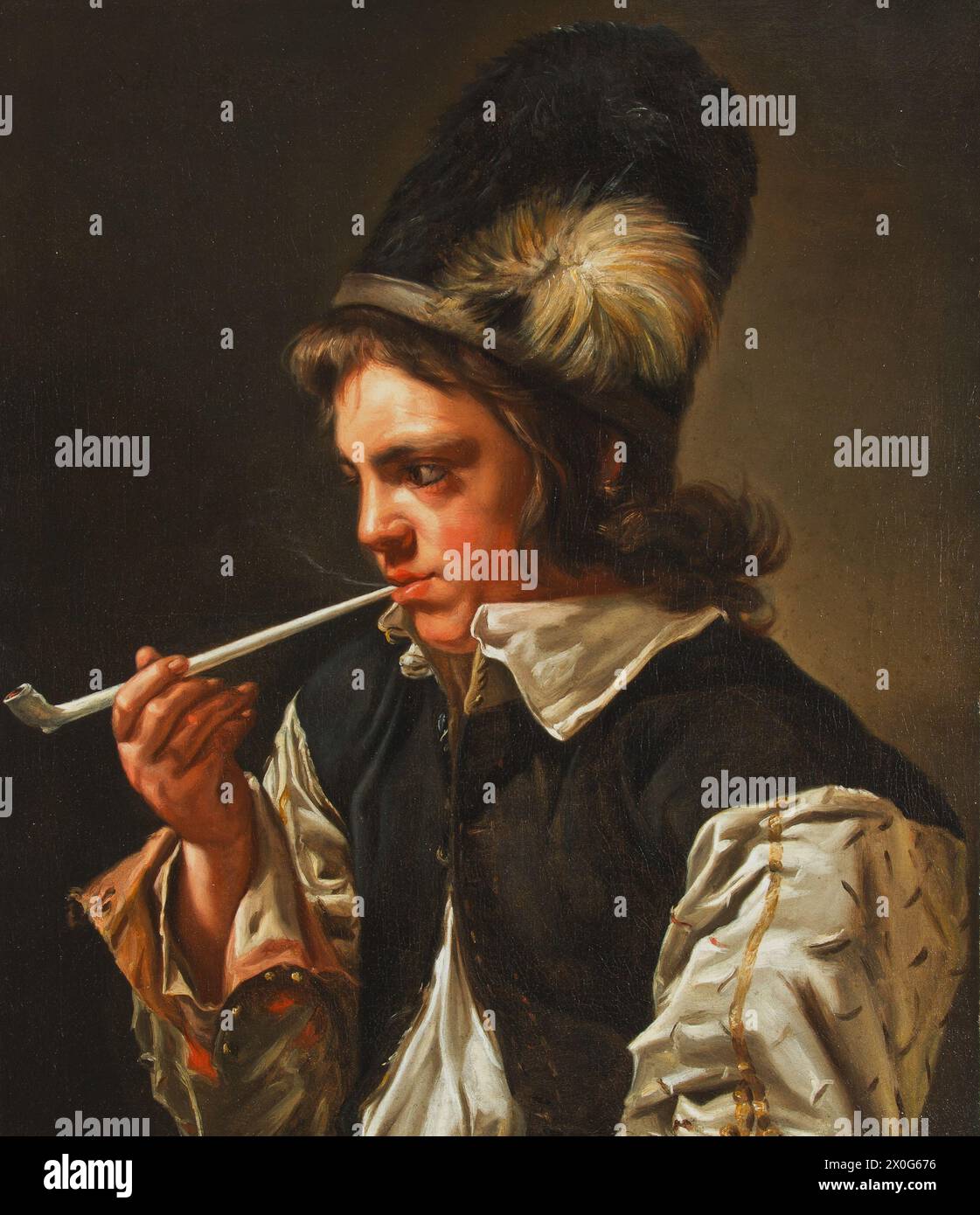 A youth smoking a pipe (circa 1659), Private collection Michaelina ...