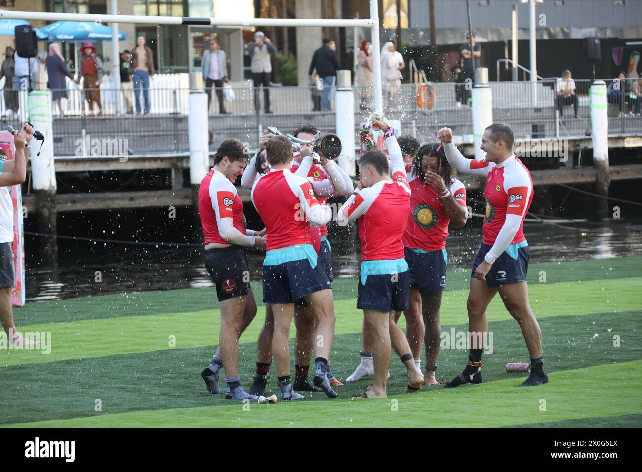 Sydney, Australia. 12th April 2024. The BSc Aqua Rugby Festival on a ...