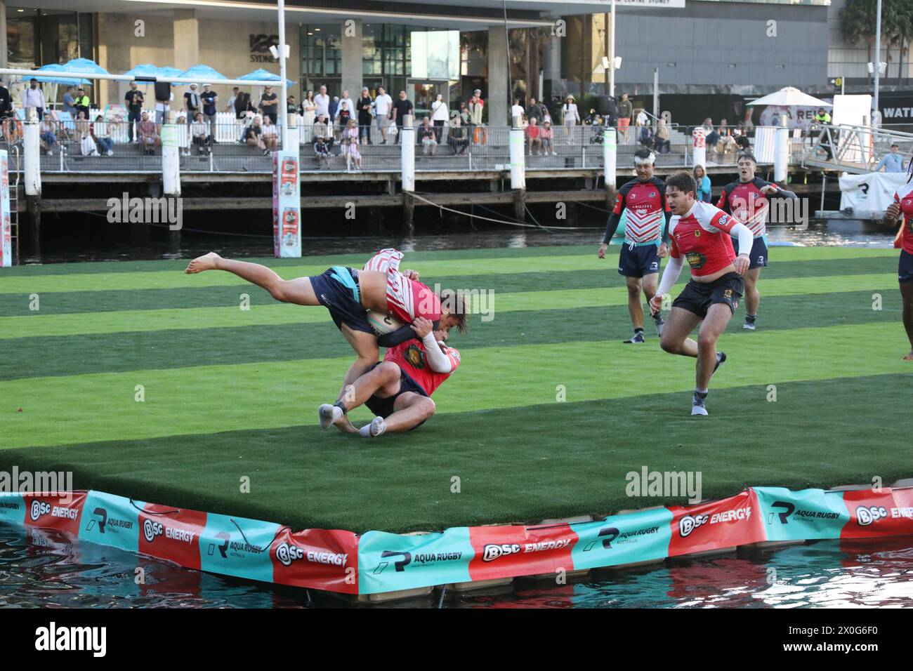 Sydney, Australia. 12th April 2024. The BSc Aqua Rugby Festival on a ...