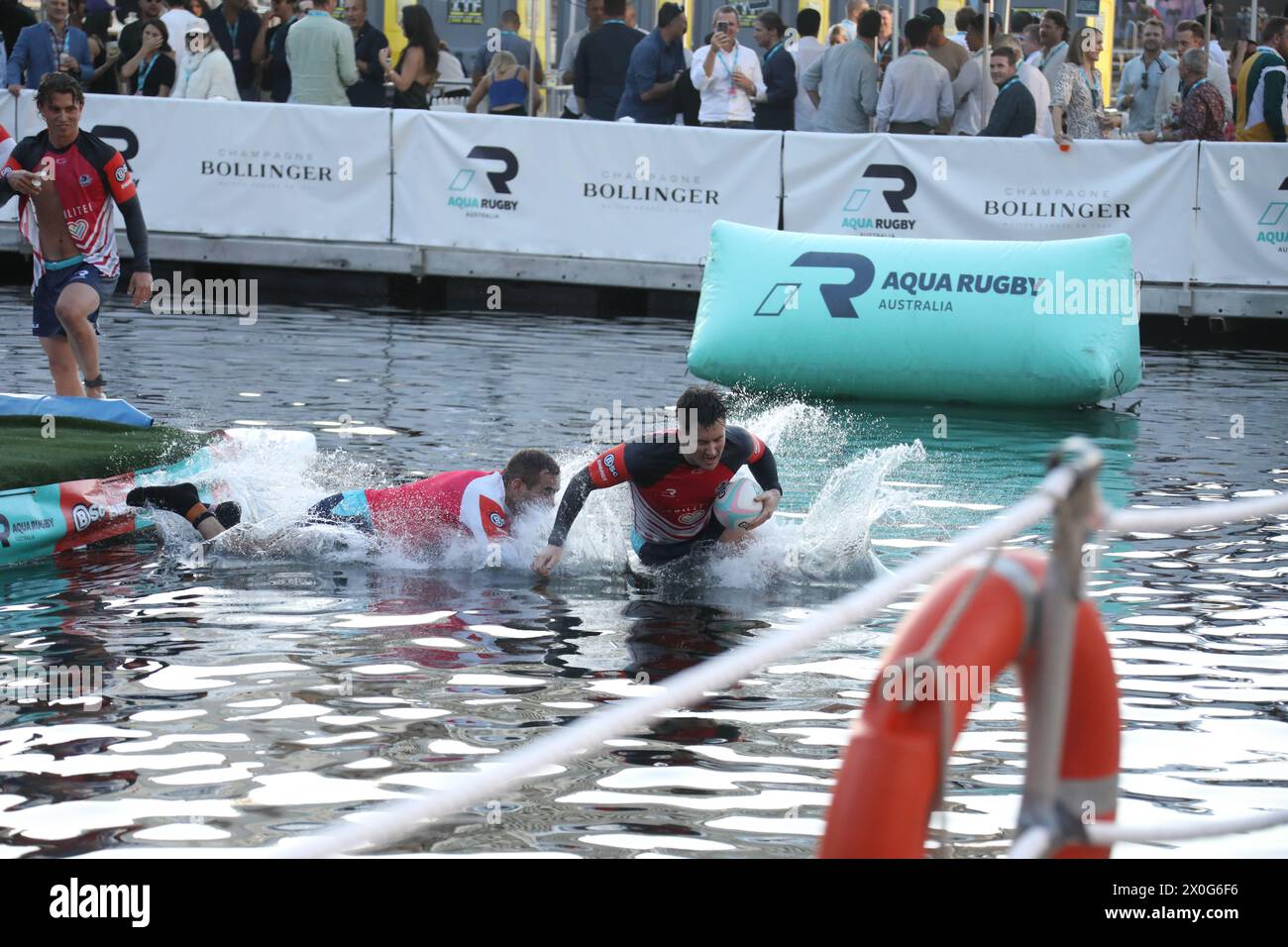 Sydney, Australia. 12th April 2024. The BSc Aqua Rugby Festival on a ...
