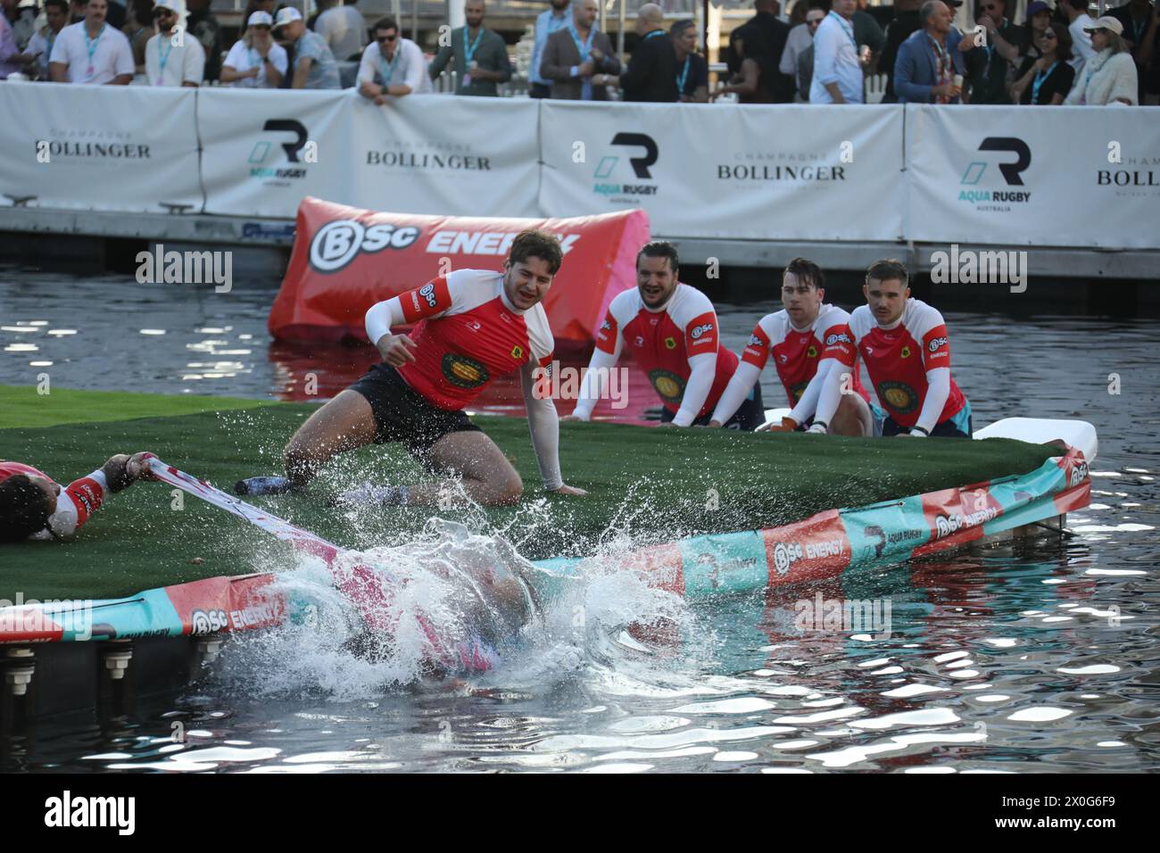 Sydney, Australia. 12th April 2024. The BSc Aqua Rugby Festival on a ...