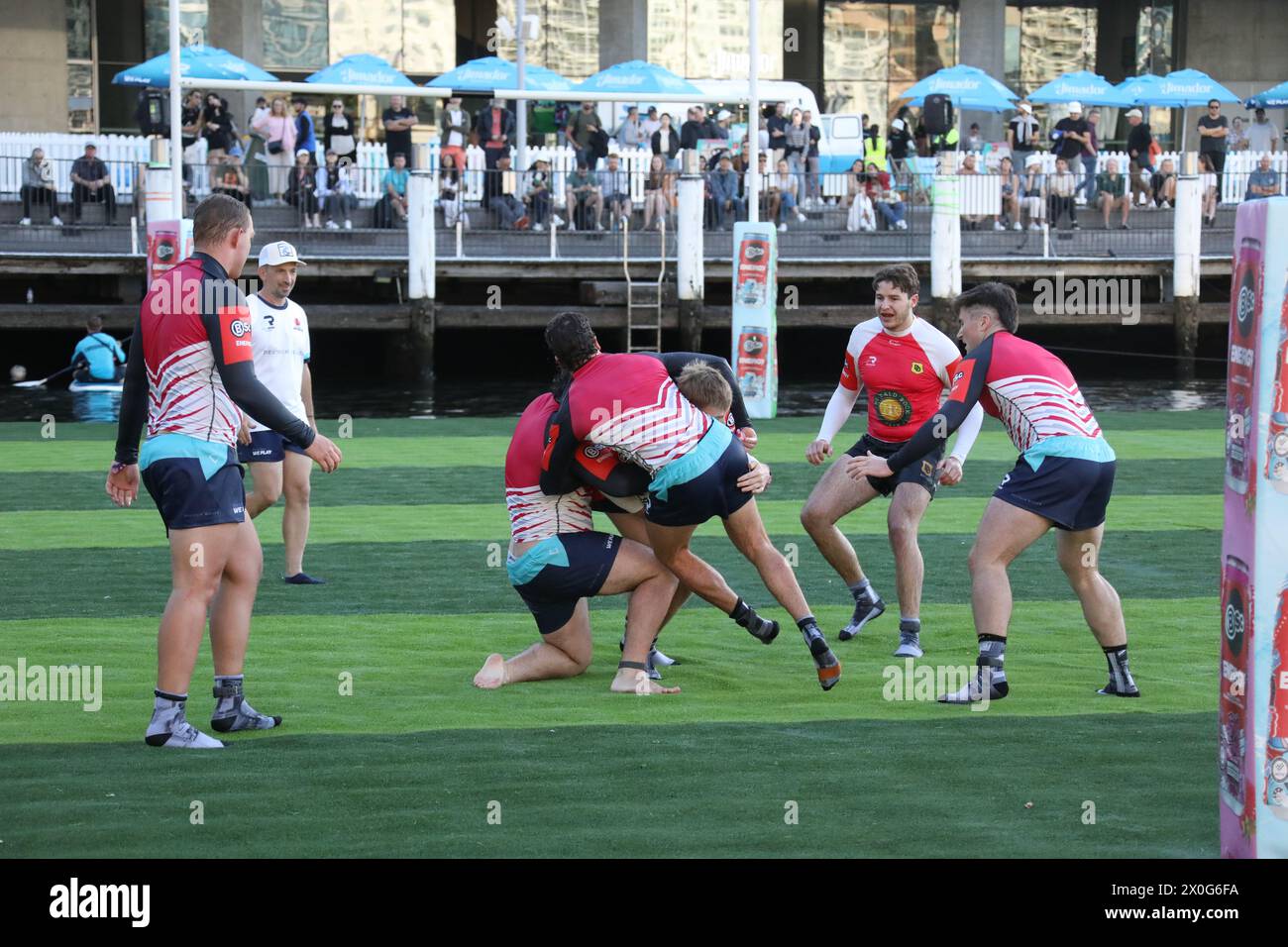 Sydney, Australia. 12th April 2024. The BSc Aqua Rugby Festival on a ...