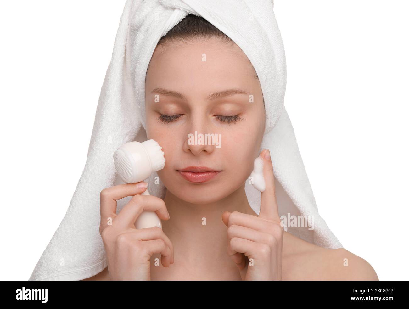 Face washing foam hi-res stock photography and images - Alamy