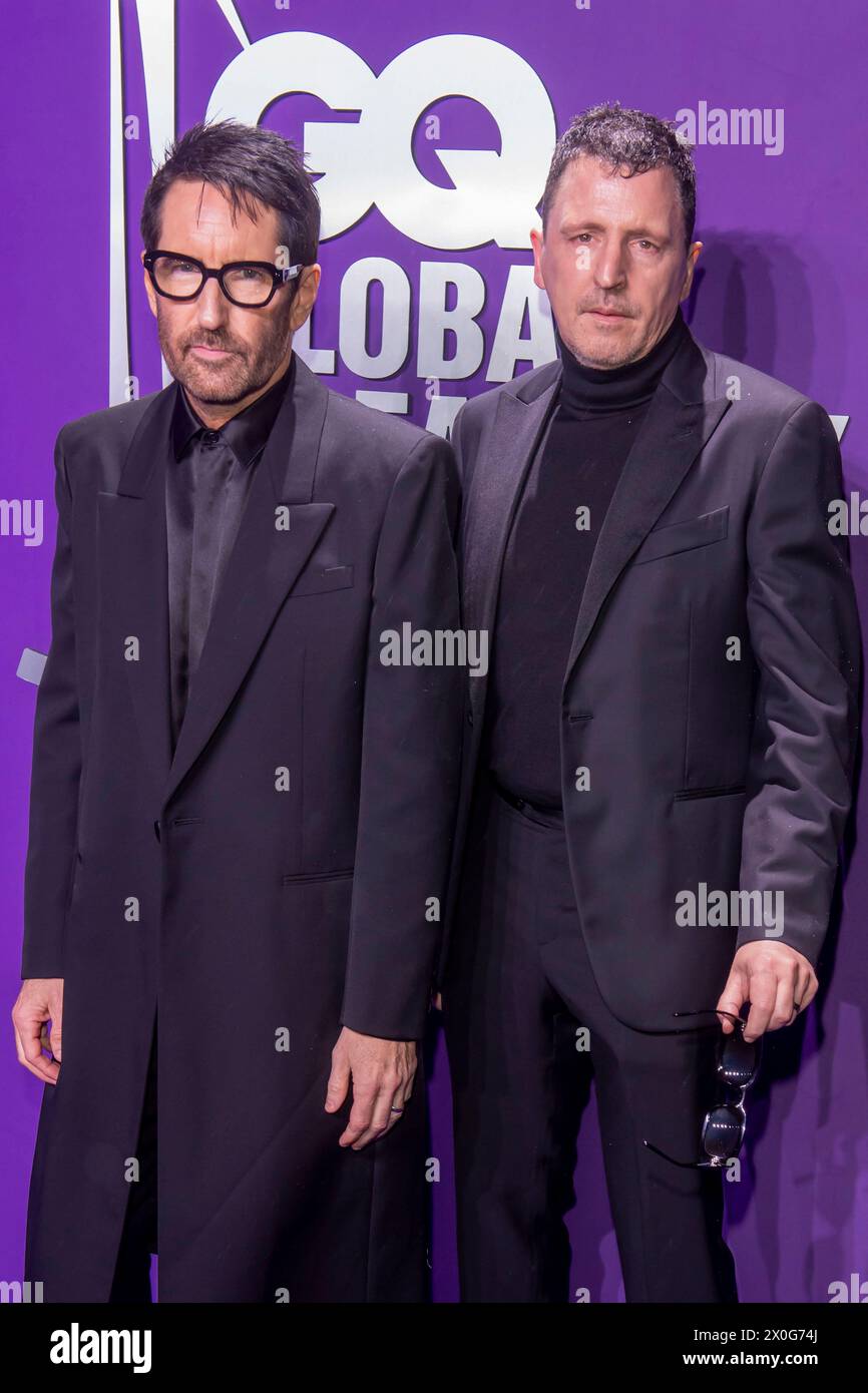 NEW YORK, NEW YORK - APRIL 11: (L-R) Trent Reznor and Atticus Ross attend the 2024 GQ Creativity ...