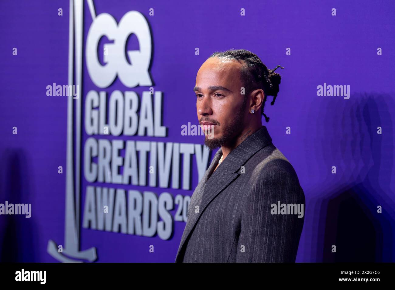NEW YORK, NEW YORK - APRIL 11: Lewis Hamilton attends the 2024 GQ Creativity Awards at WSA on ...