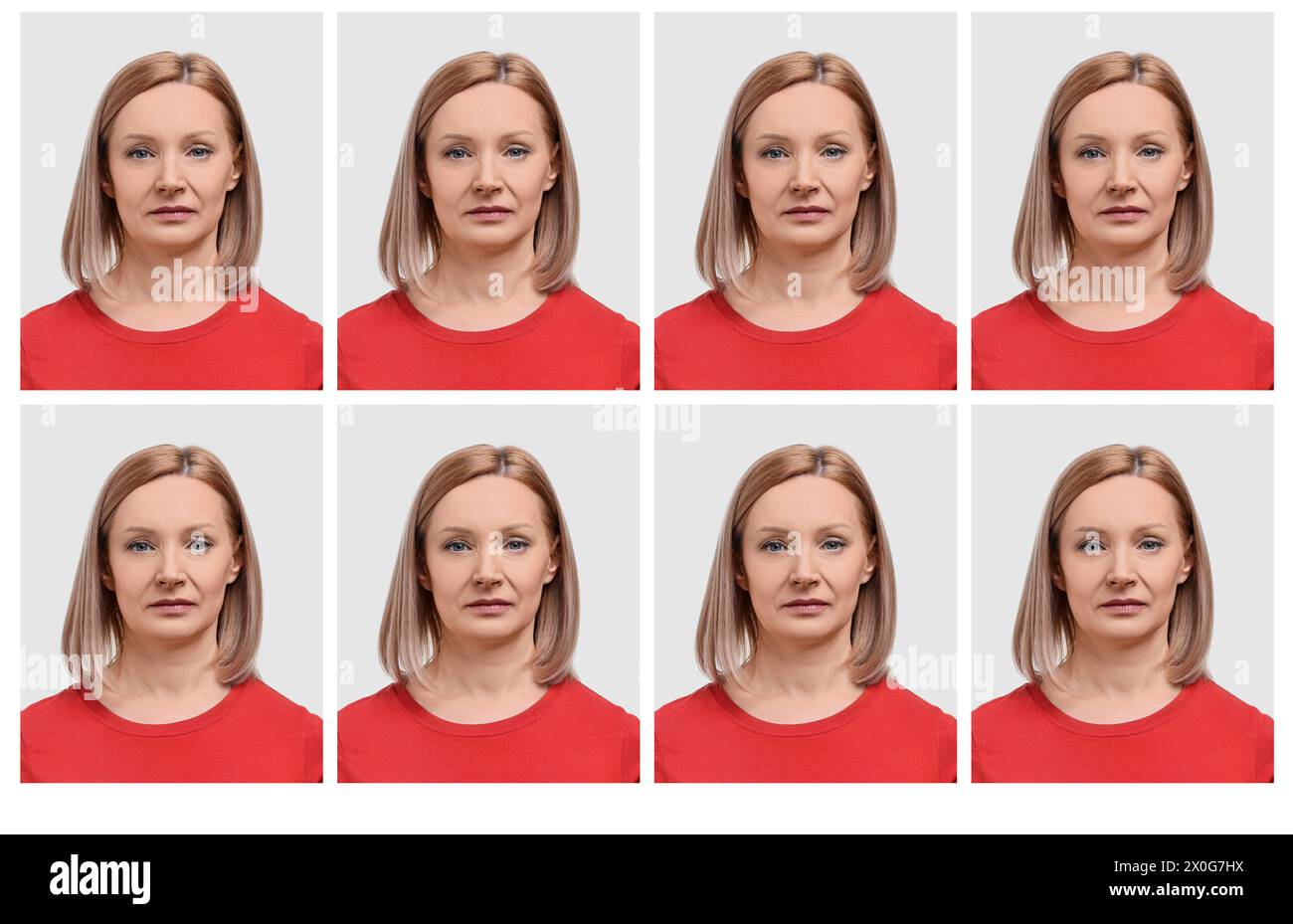 Mature woman passport picture hi-res stock photography and images - Alamy