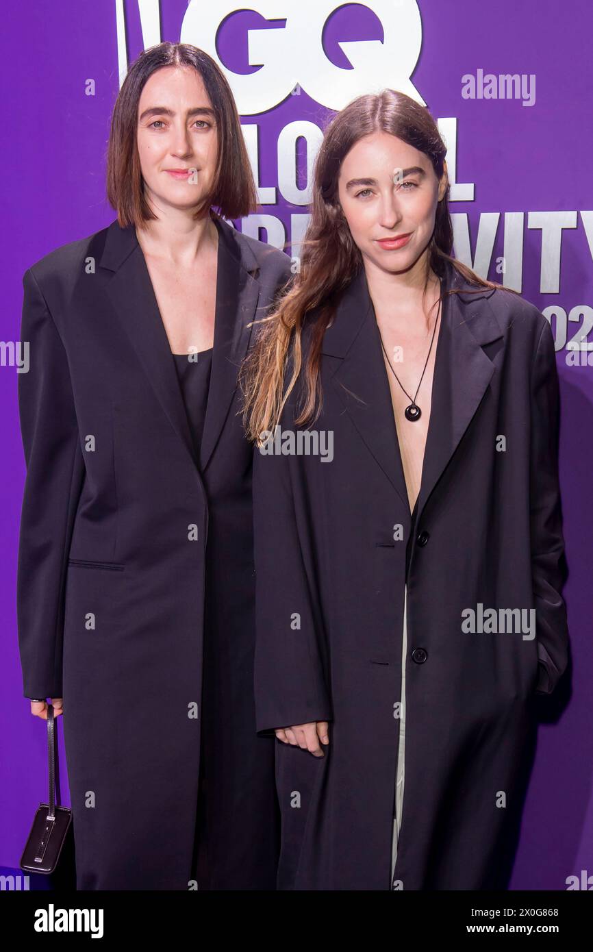 NEW YORK, NEW YORK - APRIL 11: Jessica Lomax (L) attends the 2024 GQ ...