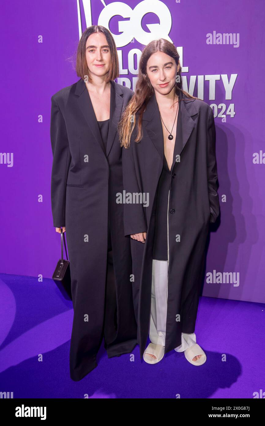 NEW YORK, NEW YORK - APRIL 11: Jessica Lomax (L) attends the 2024 GQ ...