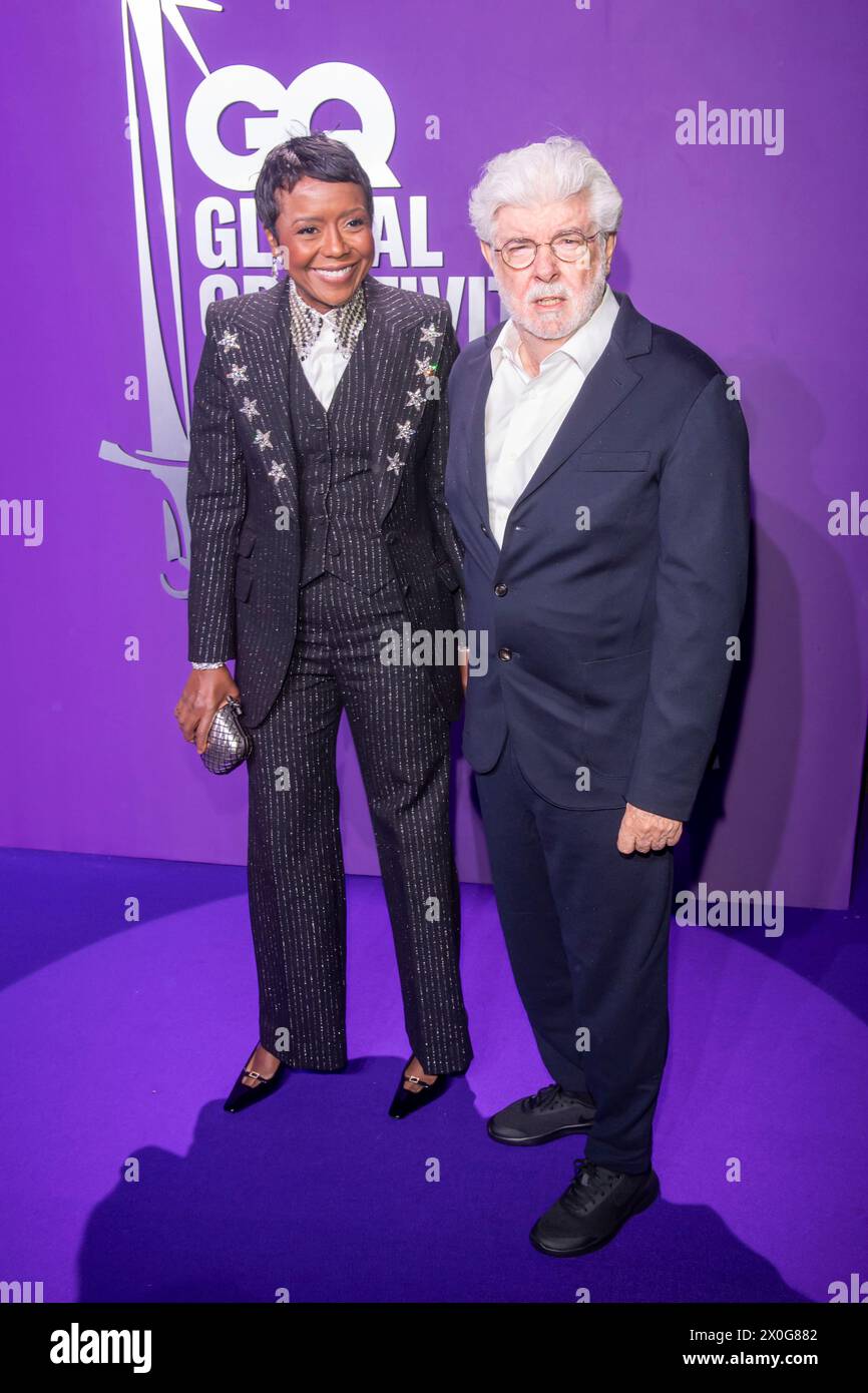 NEW YORK, NEW YORK - APRIL 11: (L-R) Mellody Hobson and George Lucas ...