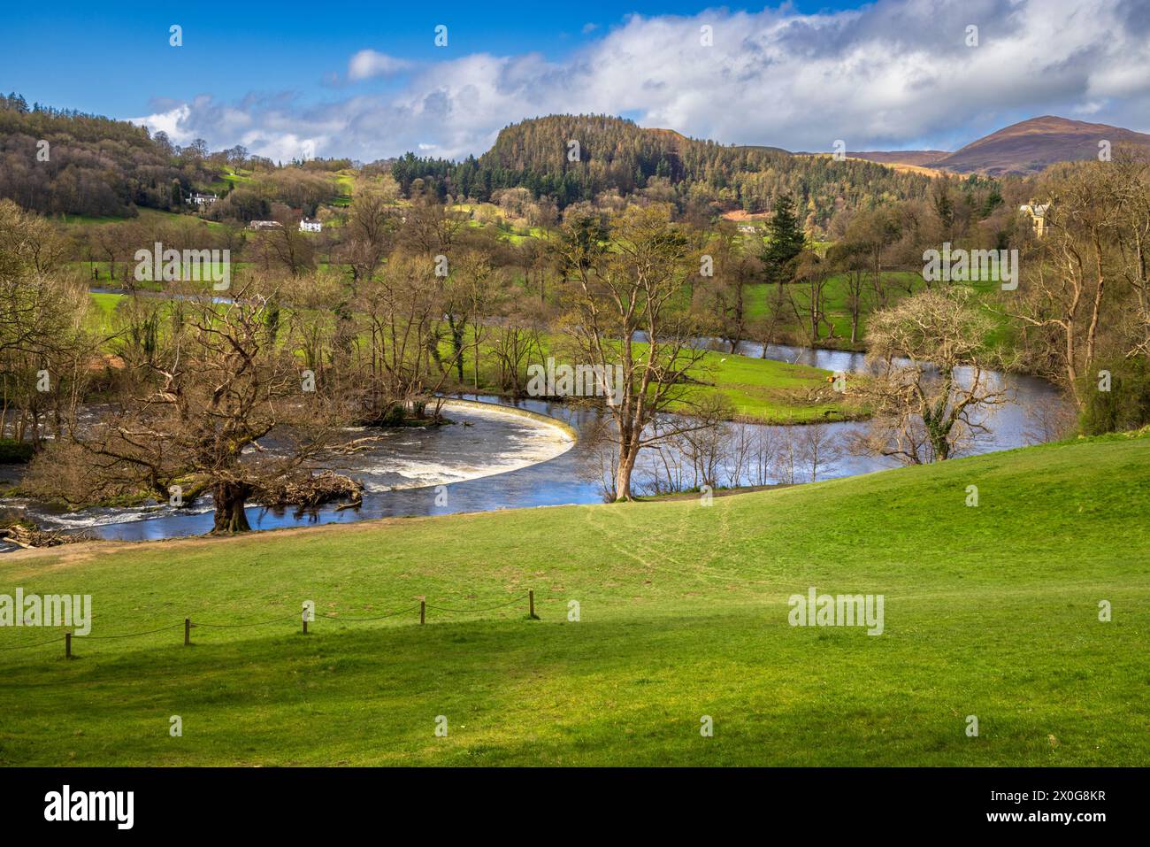The Horseshoe Falls on the River Dee at Llangollen, Denbighshire, North ...