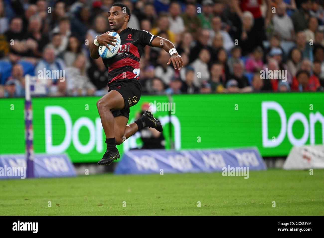 Sydney, Australia. 12th Apr, 2024. Sevu Reece of the Crusaders during ...
