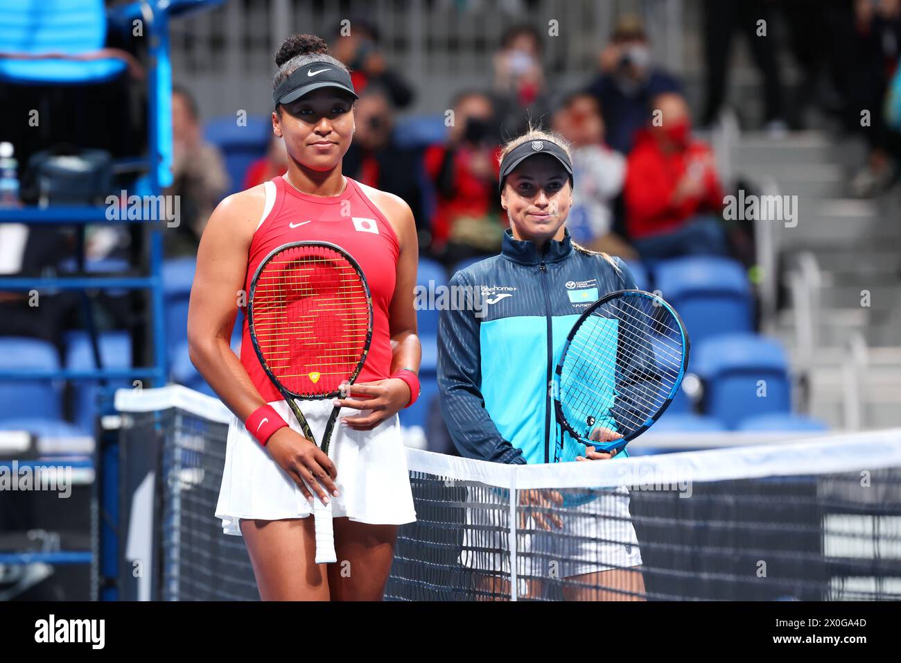Ariake Coliseum, Tokyo, Japan. 12th Apr, 2024. (L-R)Naomi Osaka (JPN ...