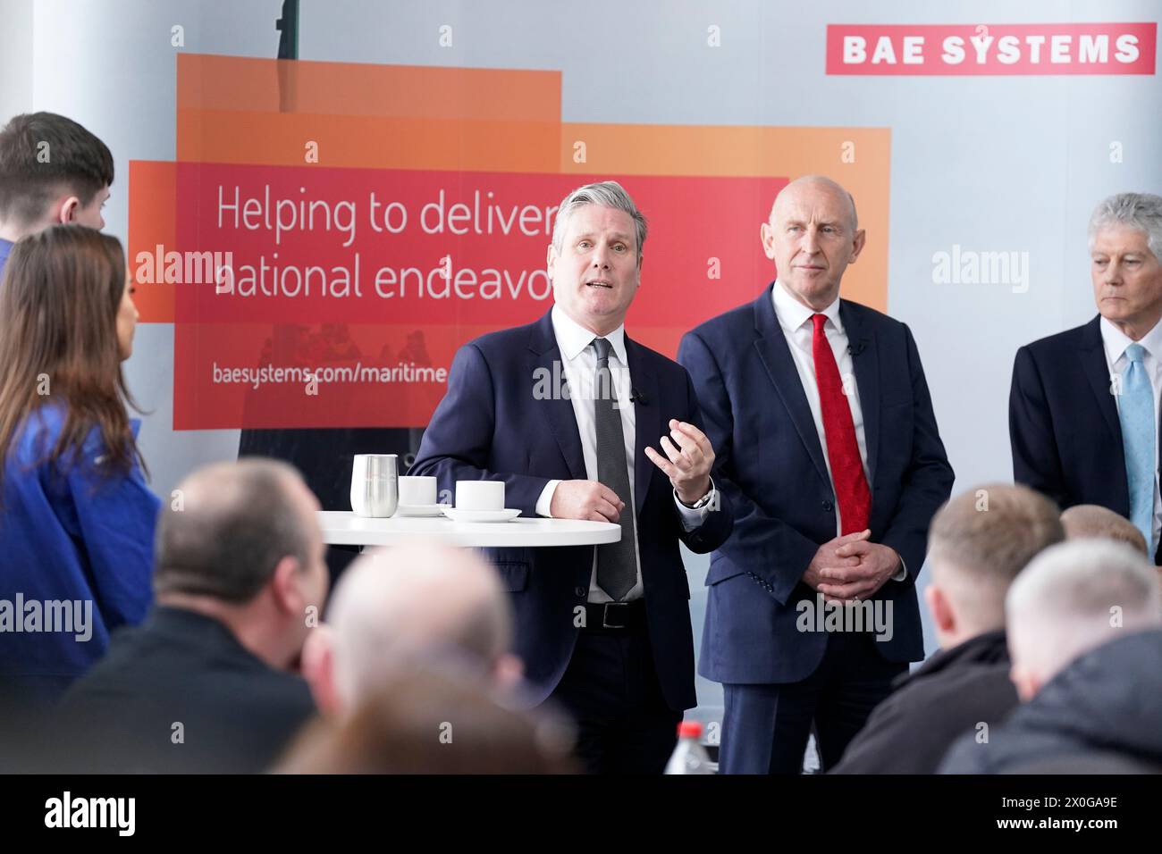 Labour Party leader Sir Keir Starmer speaking as shadow defence ...