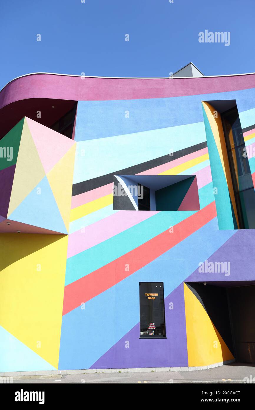 Towner Art Gallery Eastbourne East Sussex UK external view German artist Lothar Götz Dance ...