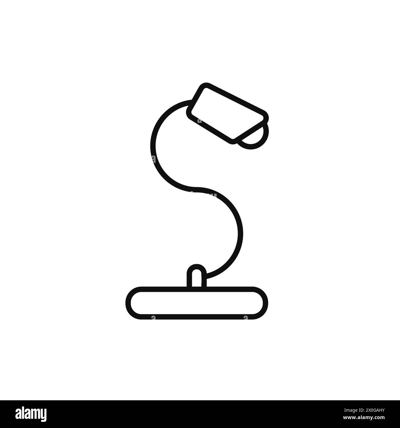 Light bulb logo vector. A simple outline of a table lamp. Electric lamp ...
