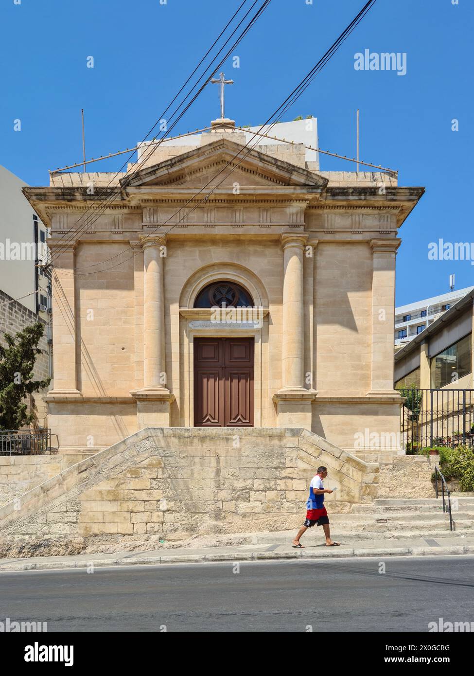 St. Georges Rd, San Giljan (Saint Julian’s), Malta - August 2nd 2020: A ...