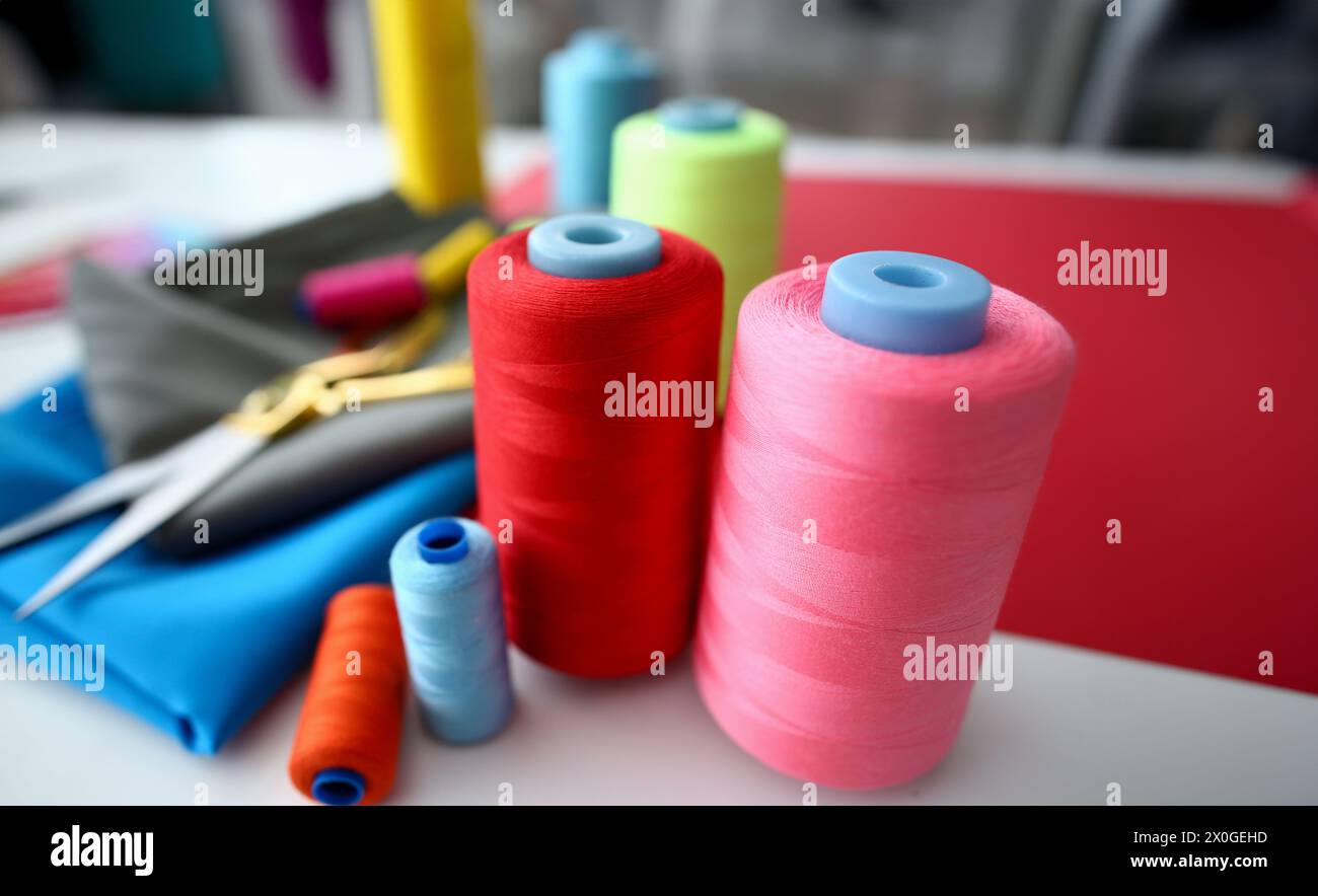 Clothes Design Process Tailor Craftsman Equipment Stock Photo - Alamy