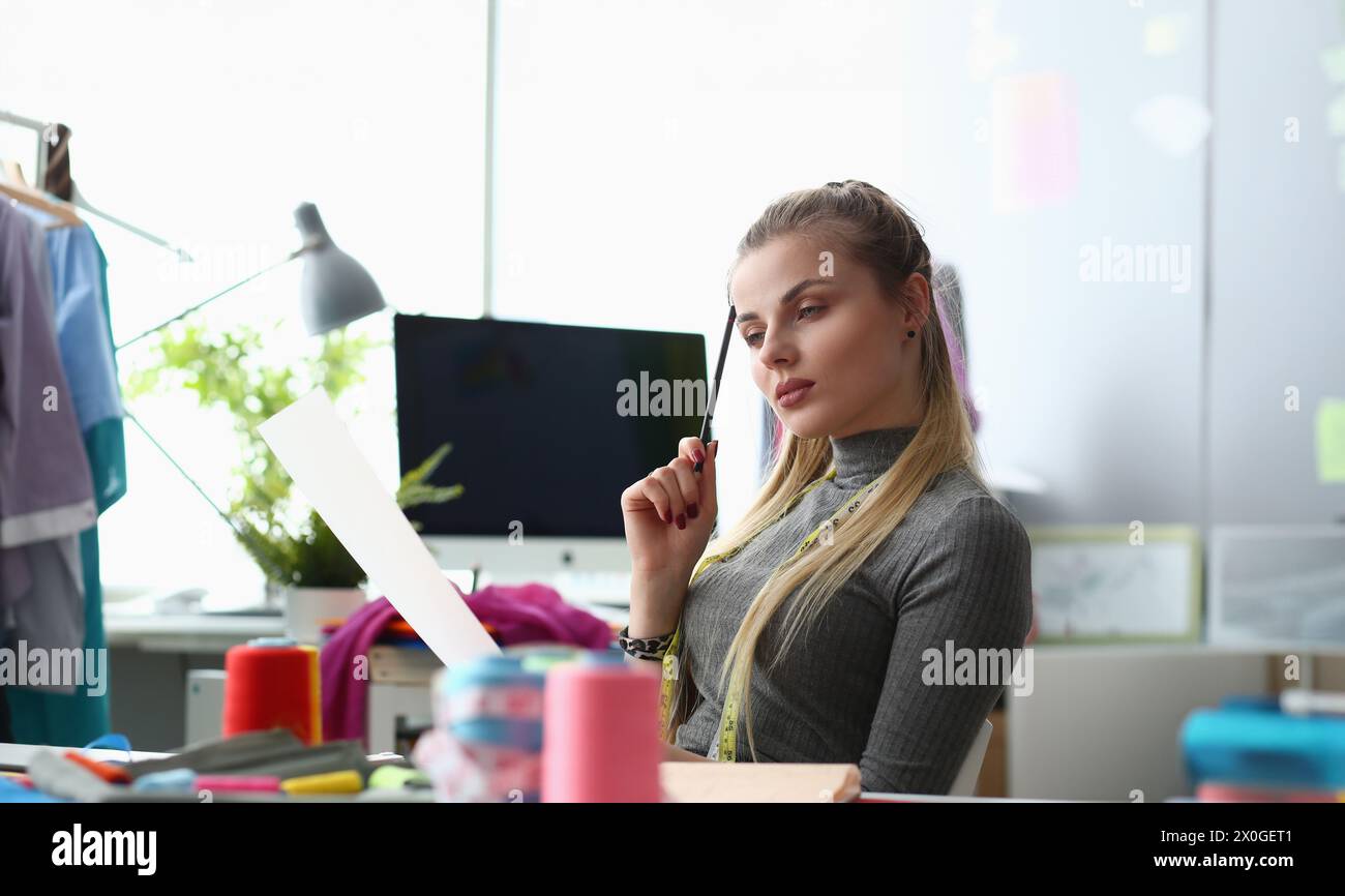 Dressmaking Concept Exclusive Clothes Creation Stock Photo - Alamy