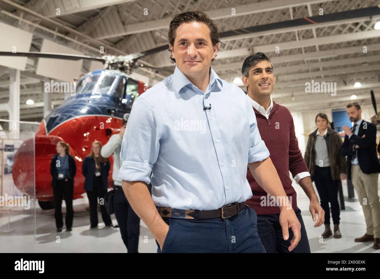 Prime Minister Rishi Sunak and Minister for Veterans' Affairs Johnny ...