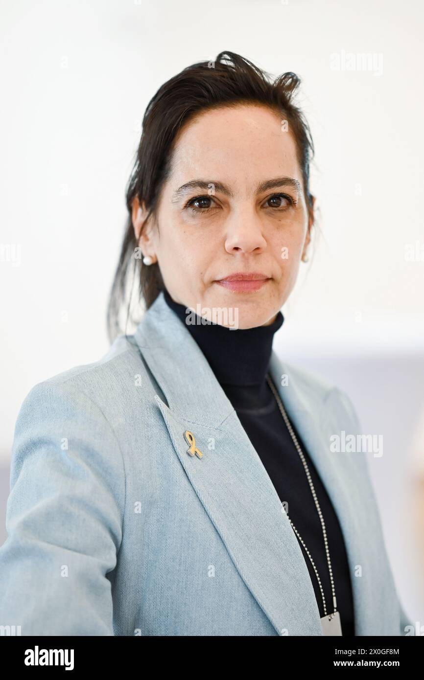 Munich, Germany. 12th Apr, 2024. The Dutch-Israeli artist Inbar Hasson ...