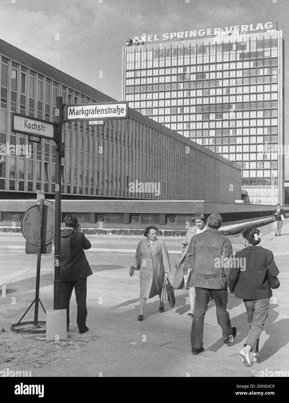 The Axel Springer publishing building on Markgrafenstrasse in Berlin ...