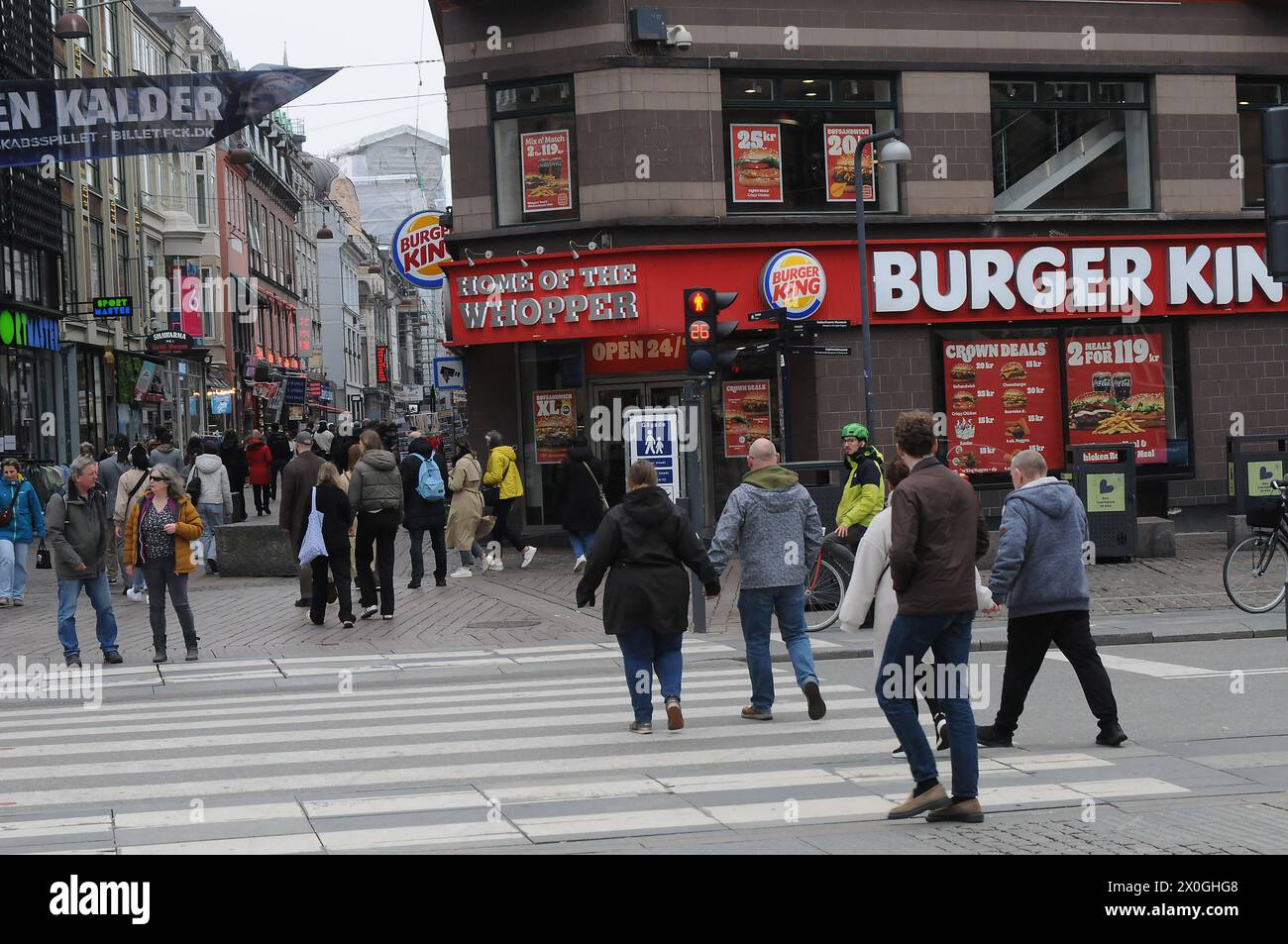Copenhagen, Denmark /12 april 2024/. Fast food american food chain ...