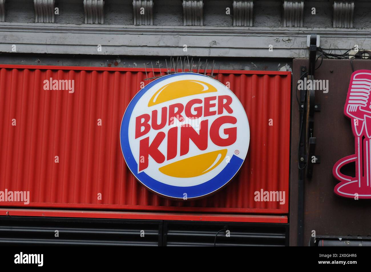 Copenhagen, Denmark /12 april 2024/. Fast food american food chain ...