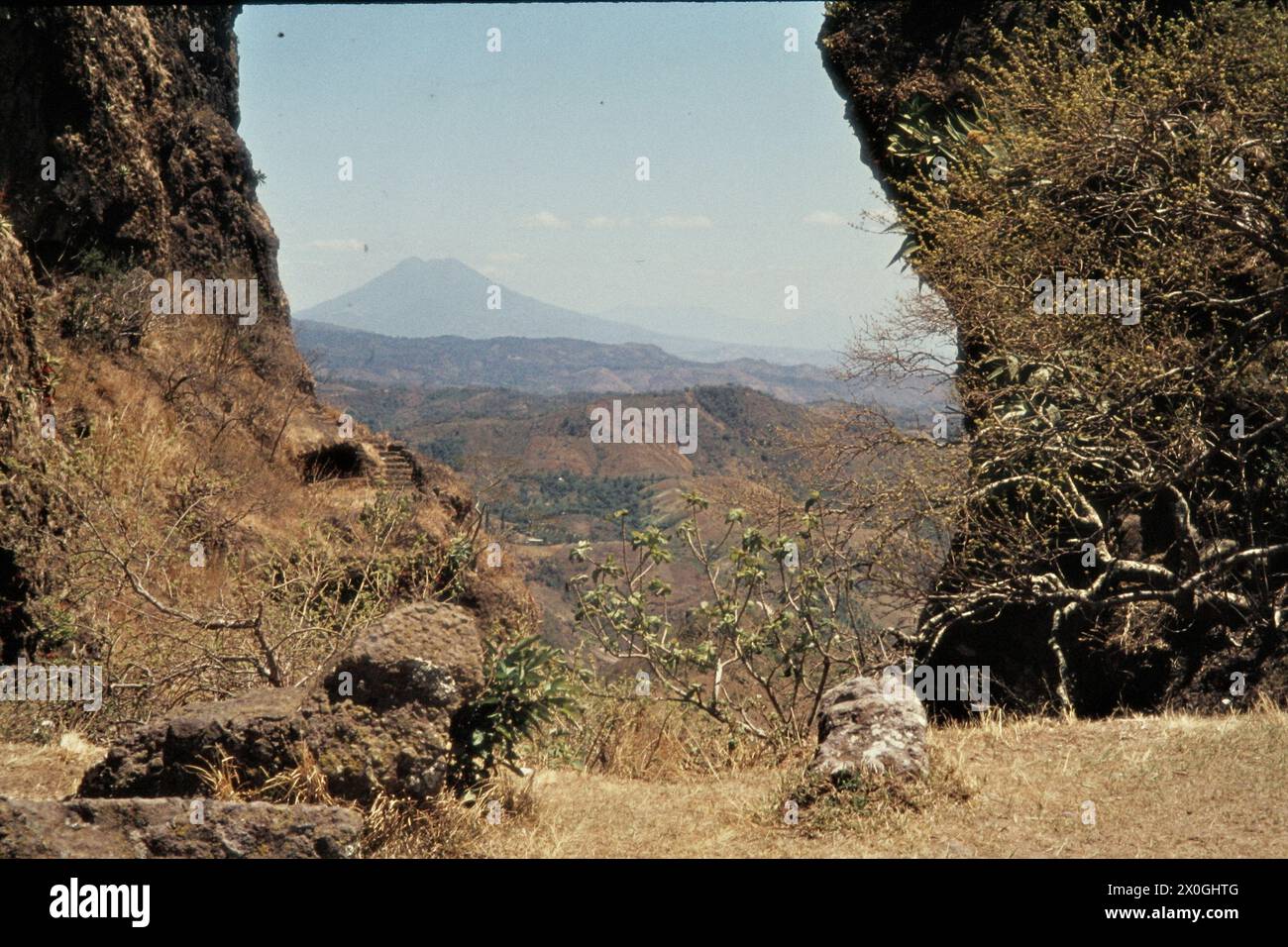 View of the landscape at Puerta del Diablo (Devil's Gate) near San ...