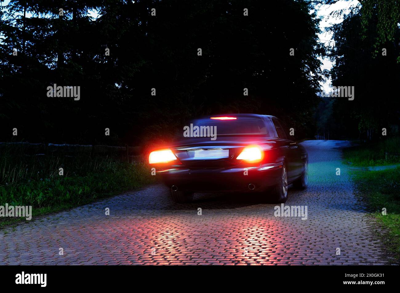 car, in motion, stop light, red light, safety, speed, appropriate speed ...