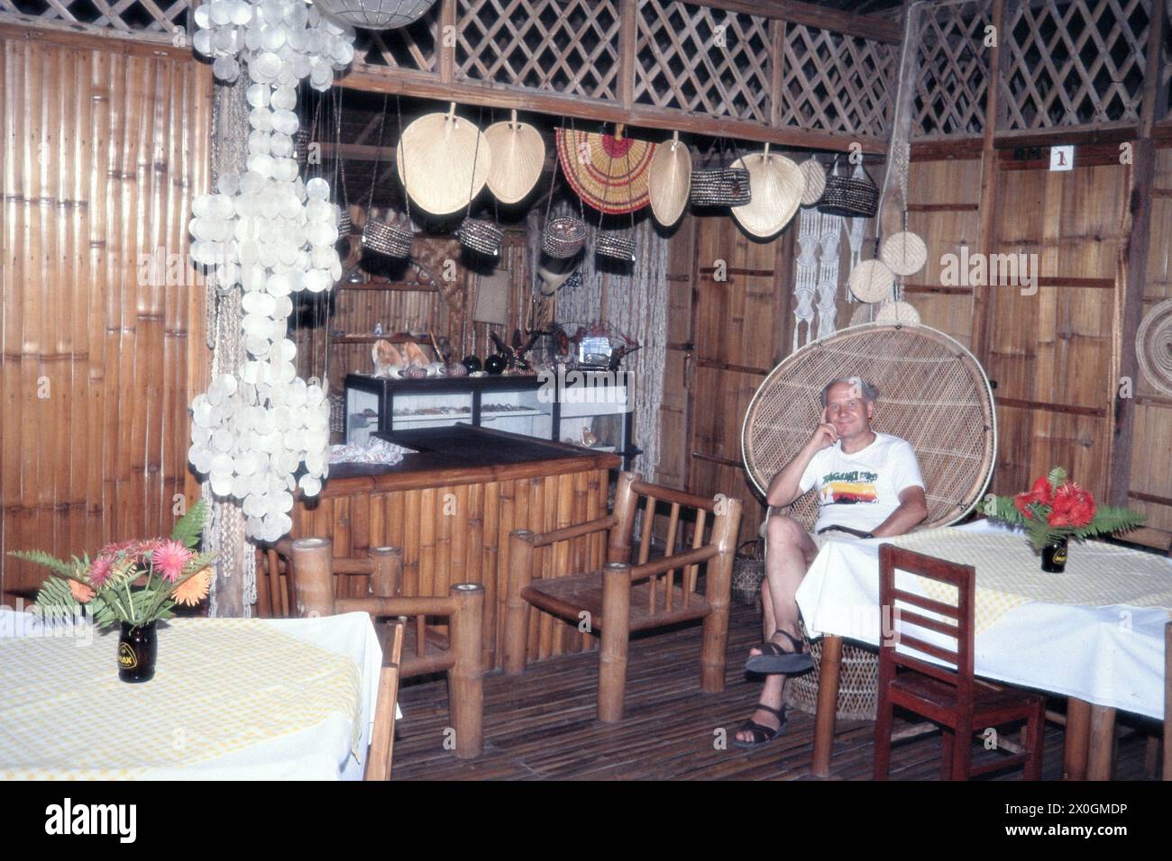 The photographer Czychowski in the Tawala Bungalow Complex at Playa ...