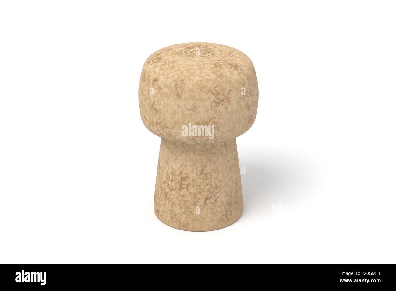 Wine cork with the bottom side facing up Stock Photo - Alamy
