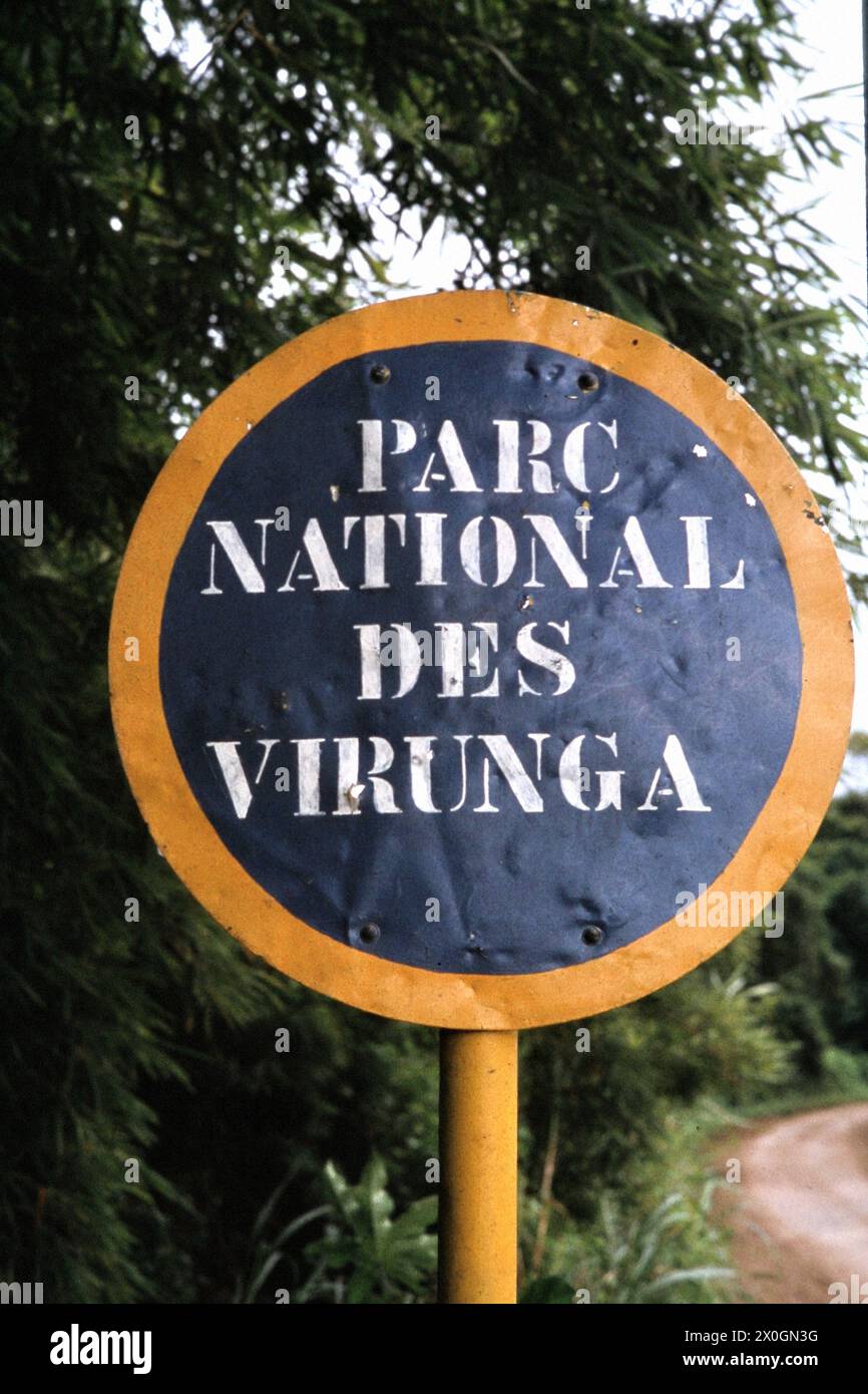 Sign of virunga national park hi-res stock photography and images - Alamy