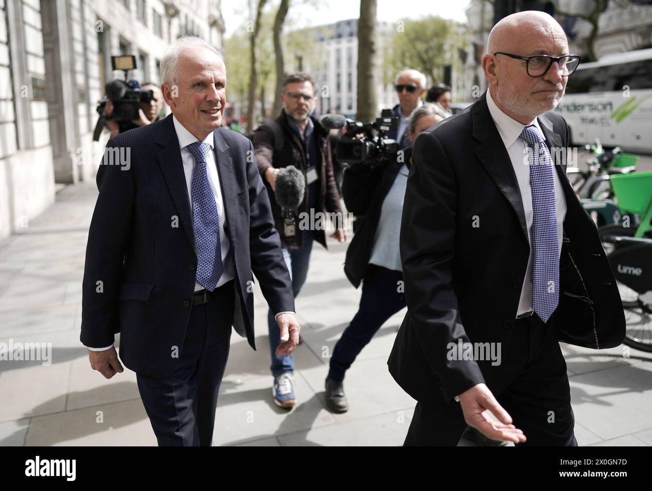 Alan Cook (left), former independent non-executive director and ...