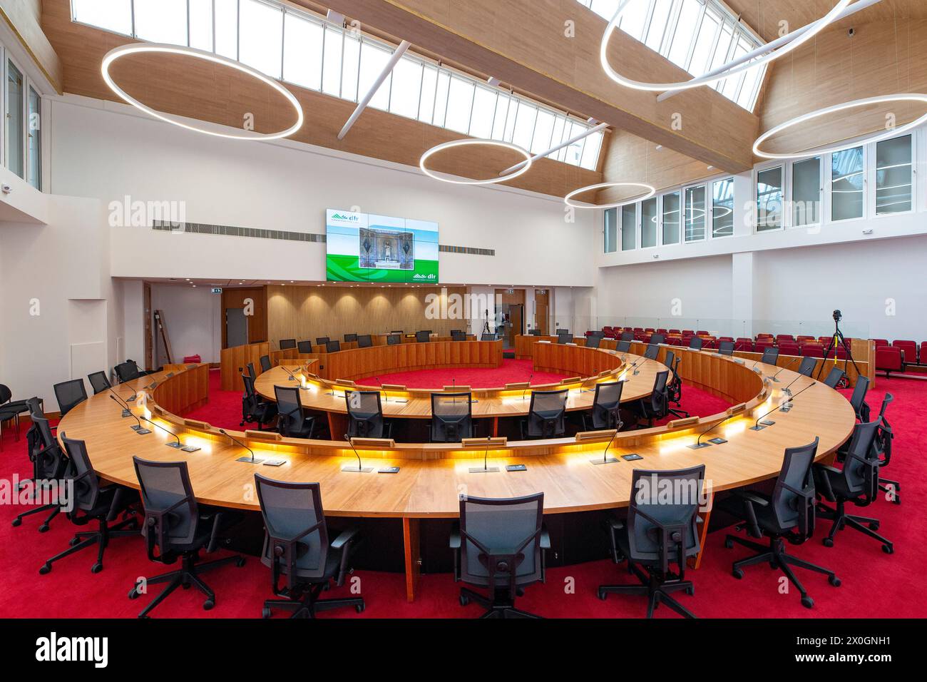 council chamber, dun laoghaire rathdown county council Stock Photo - Alamy