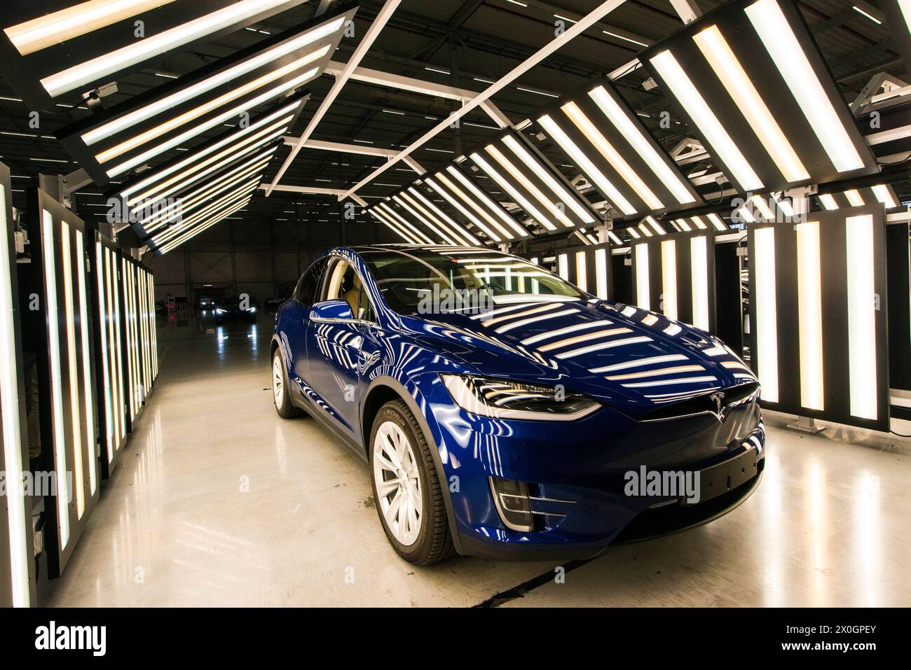 The New Tesla X in Quality Control A brand new Tesla Model X gets ...