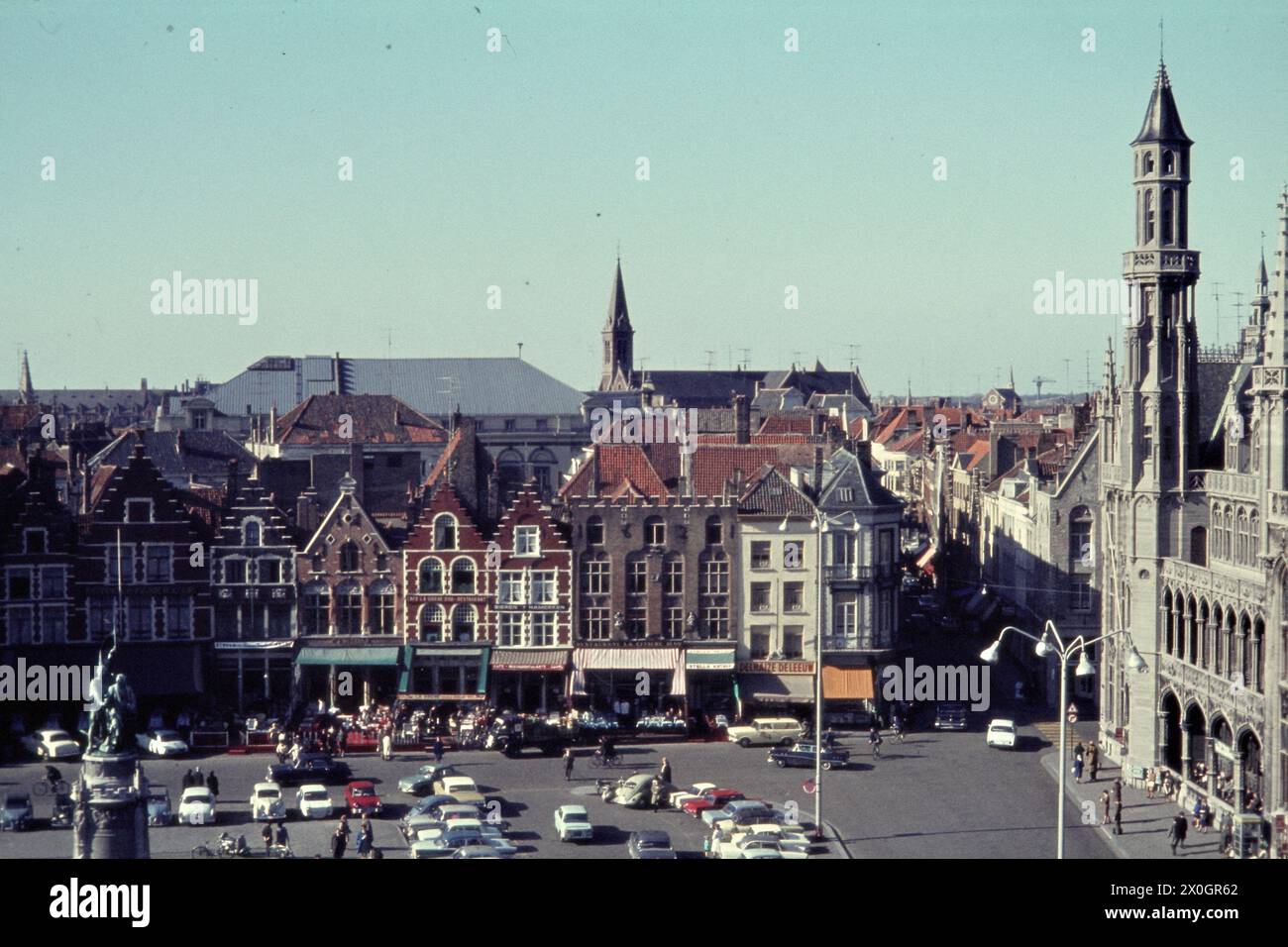 View over the market place, with the building of the Provincial ...