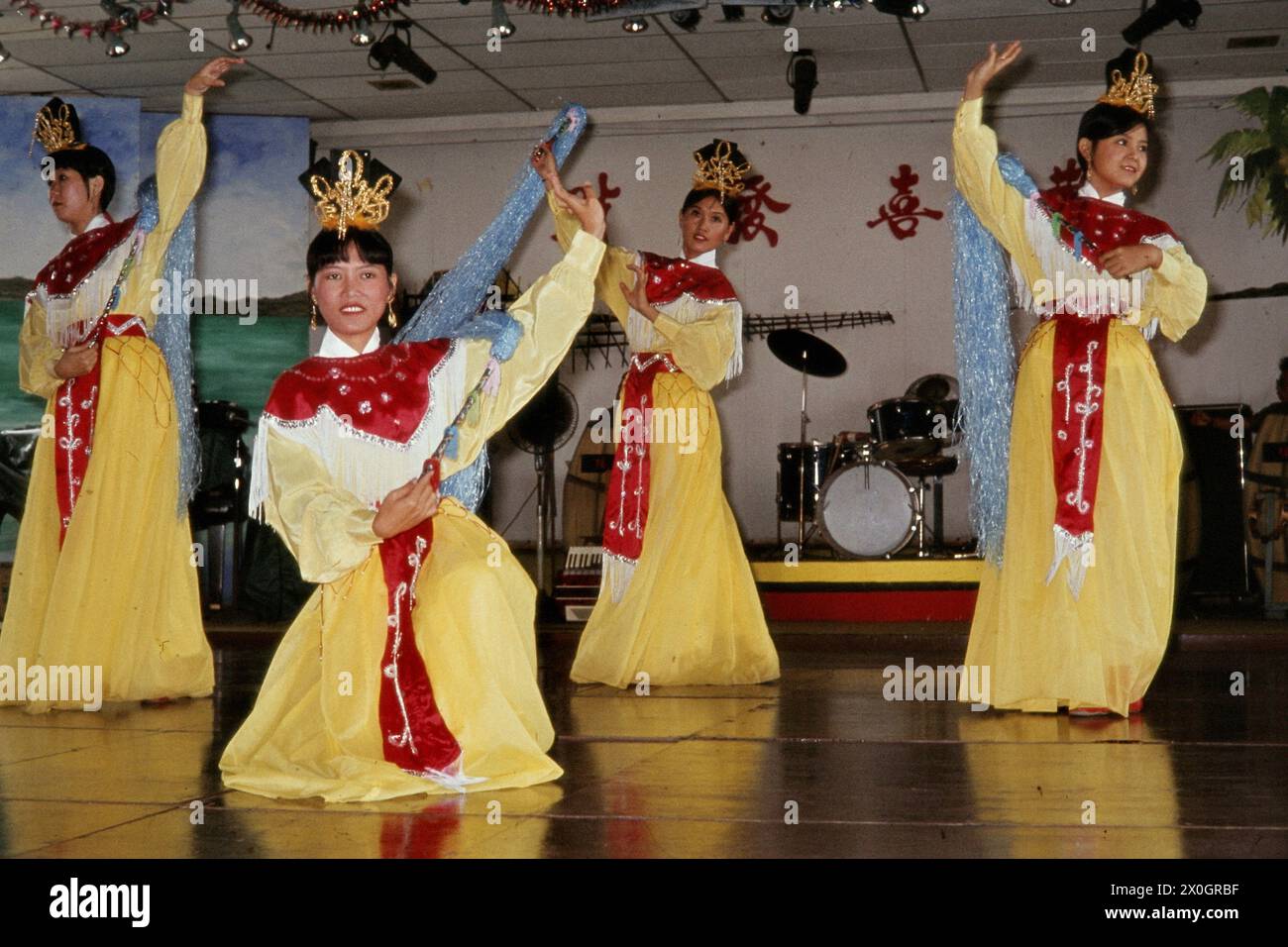 "Chinese dancers during a performance of the classical Chinese dance ...