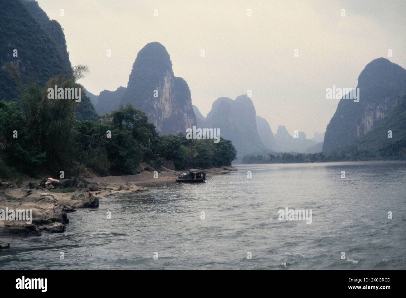 The Li Jiang River near Cao Ping. [automated translation] Stock Photo ...