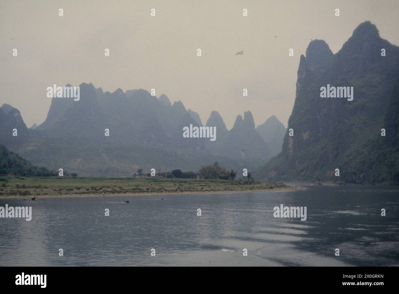 The Li Jiang River near Cao Ping. [automated translation] Stock Photo ...