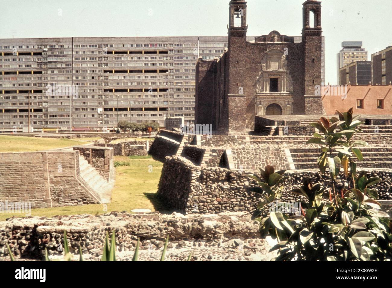 The ruins of the Great Temple of the Aztecs and one of the oldest ...