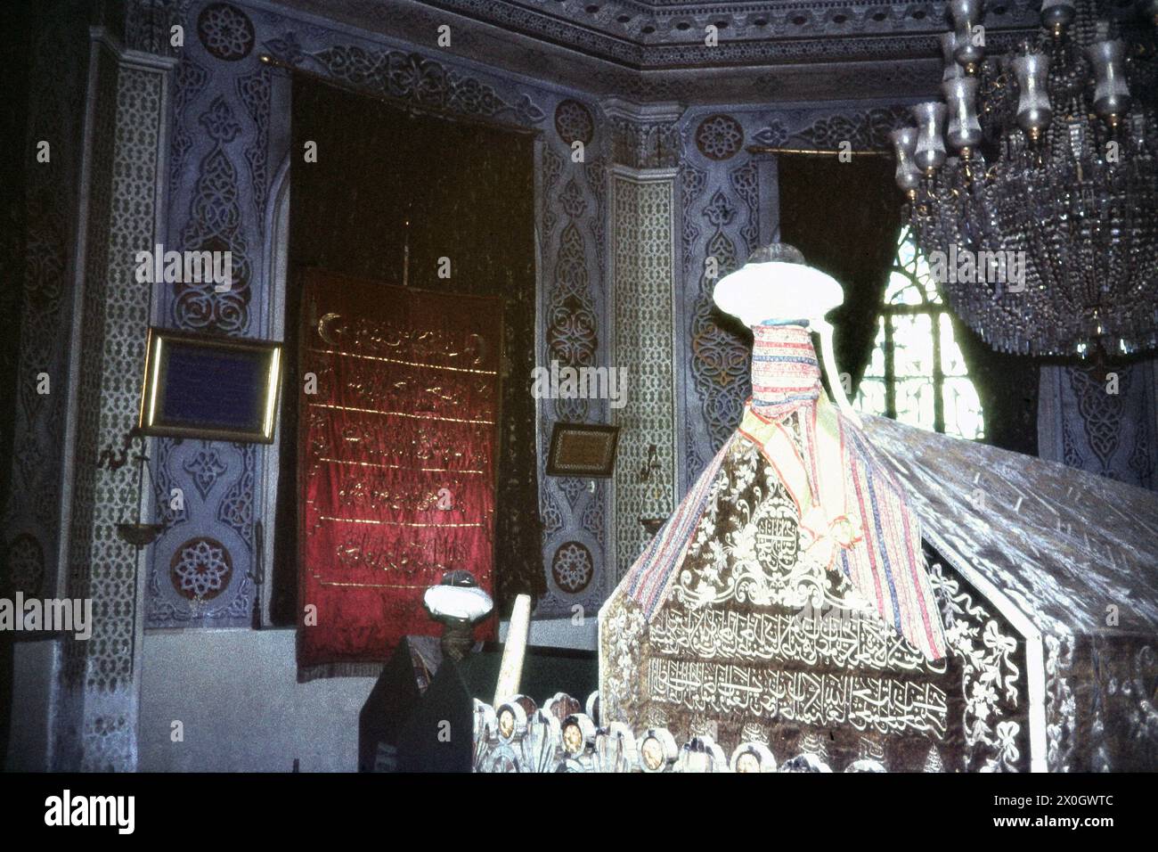 The sarcophagus of Türbe Orkans (1326-1359) in the mausoleum of the Ulu ...