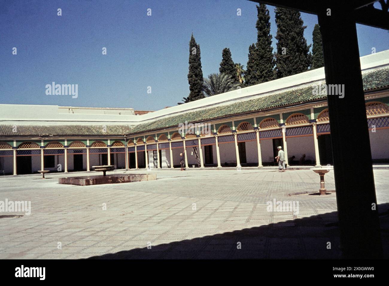 The court of the harem women, restored for the king's stay in autumn ...