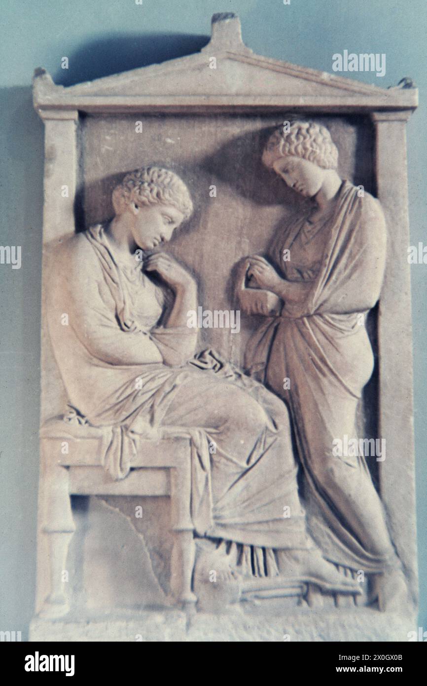 Athens museum stele hi-res stock photography and images - Alamy